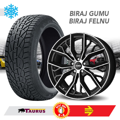 215/60 R17 SET Z TAURUS + MOMO MAS MB POL 5/114.3