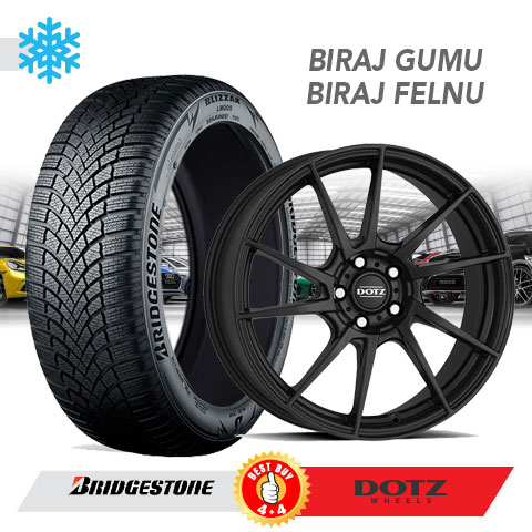 245/50 R19 SET Z BRIDGESTONE RFT + DOTZ KENDO MB 5/112