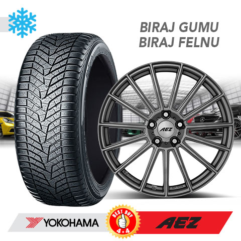 255/45 R20 SET Z YOKOHAMA + AEZ STEAM MG 5/108