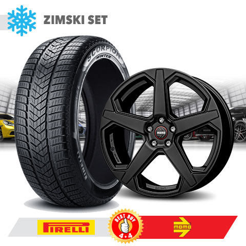 235/55 R18 SET PIRELLI + MOMO STAR MB 5/112