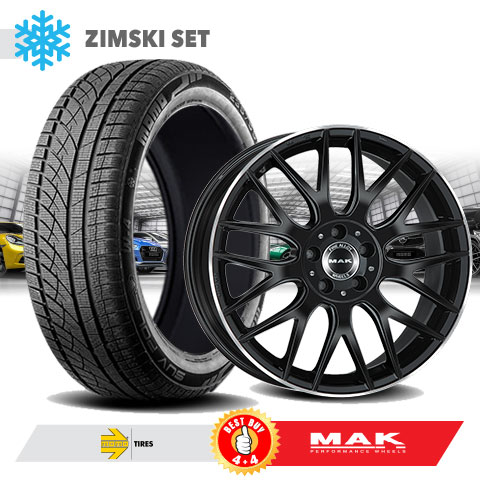 225/55 R18 SET Z MOMO + MAK ARROW GB 5/112 + TPMS