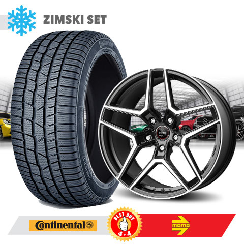 275/45 R20 + 305/40 R20 SET Z CONTINENTAL + MOMO RF06 MB 5/130 + TPMS