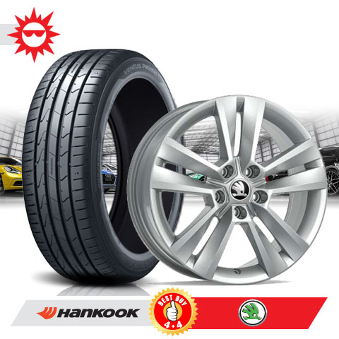 215/65 R17 SET HANKOOK + SKODA OEM 5/112