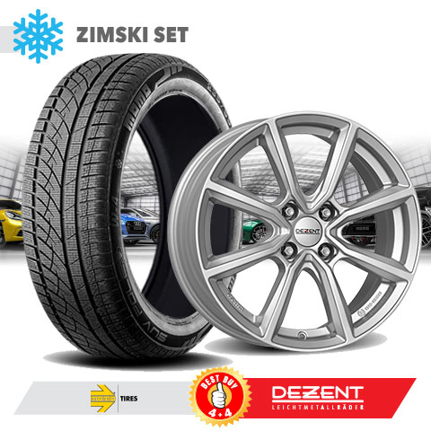 215/60 R17 SET Z MOMO + DEZENT TN SIL 4/108