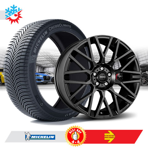 255/50 R20 SET ALL MICHELIN + MOMO REV MB 5/108 + TPMS