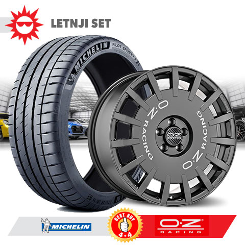 225/35 R19 SET MICHELIN + OZ RALLY RACING GRAF 5/112