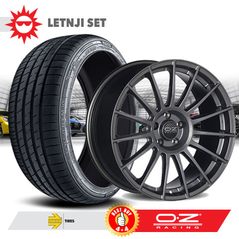 255/35 R19 SET MOMO + OZ SUPERTURISMO LM MG SIL LET 5/112