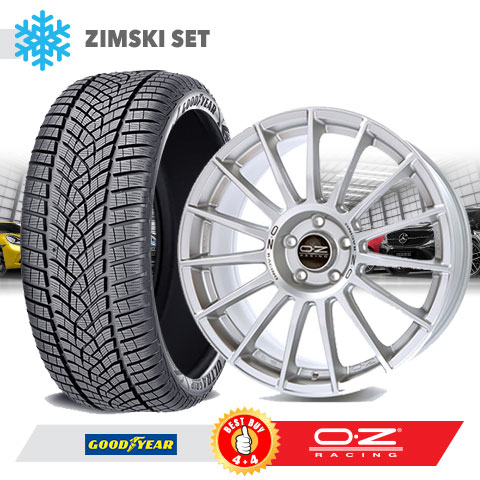 215/50 R17 SET Z GOODYEAR + OZ SUPERTURISMO LM MR SIL 5/108