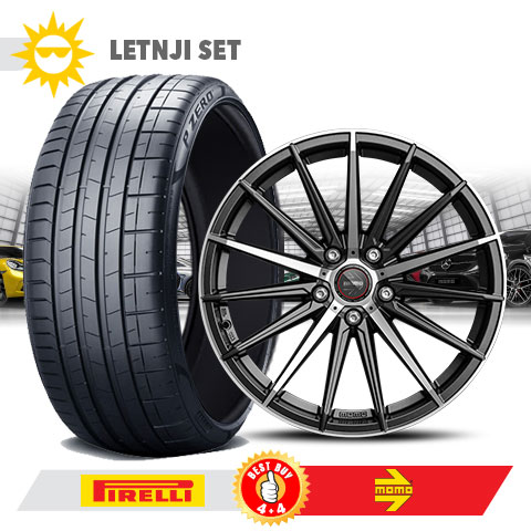 235/50 R19 SET PIRELLI + MOMO RF05 MG POL 5/112