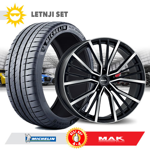 255/40 R20 SET MICHELIN + MAK UNION BM POL 5/112