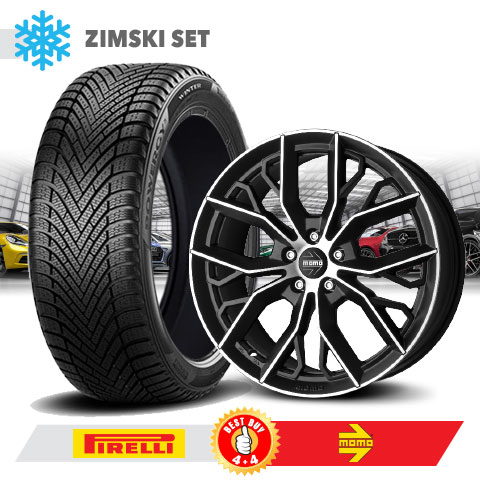 215/65 R17 SET Z PIRELLI + MOMO MAS MB POL 5/114.3 + TPMS