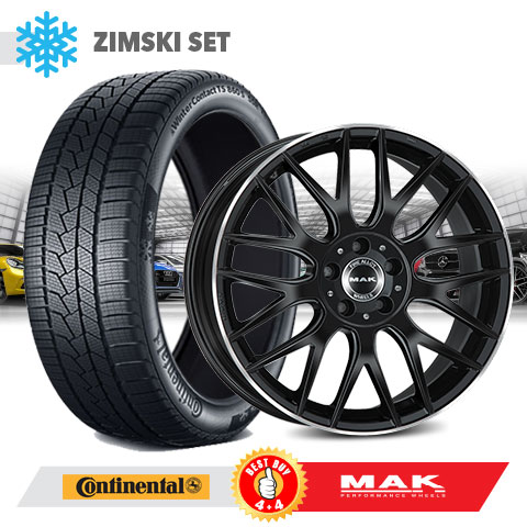 245/45 R19 + 275/40 R19 SET Z CONTINENTAL SSR + MAK ARROW GB POL 5/112 + TPMS