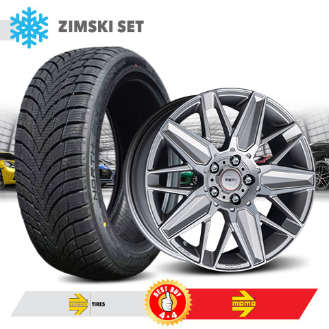 235/45 R18 SET Z MOMO + MOMO EVOL TS POL 5/108 + TPMS