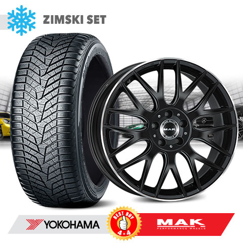 245/45 R19 + 275/40 R19 SET Z YOKOHAMA + MAK ARR GB 5/112 + TPMS