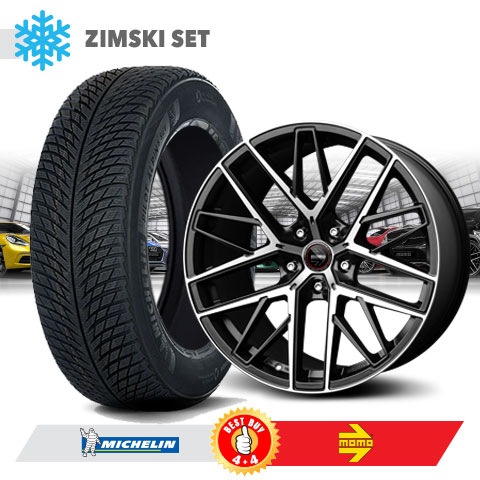 255/40 R21 SET Z MICHELIN + MOMO RFX01 MB POL 5/108