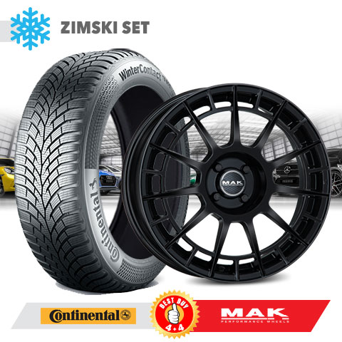 225/45 R18 SET Z CONTINENTAL + MAK NTT GB 5/112