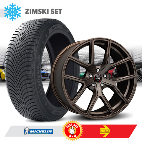 255/45 R20 SET Z MICHELIN + MOMO RF01 MET BROWN 5/110 + TPMS