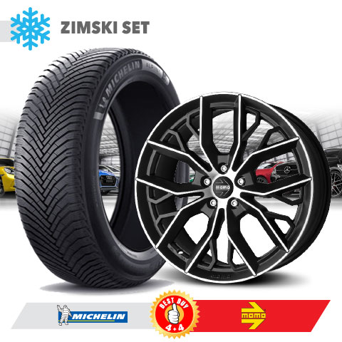 235/55 R18 SET Z MICHELIN + MOMO MAS MB POL 5/114.3 + TPMS