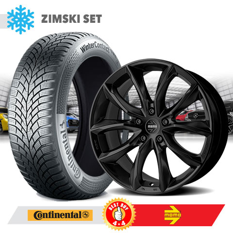 215/60 R16 SET Z CONTINENTAL + MOMO SJB 5/112