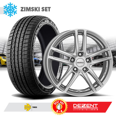 225/45 R17 SET Z MOMO + DEZENT TZ SIL 5/112