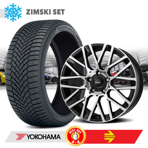 215/65 R17 SET Z YOKOHAMA + MOMO REV EVO MB POL 5/108