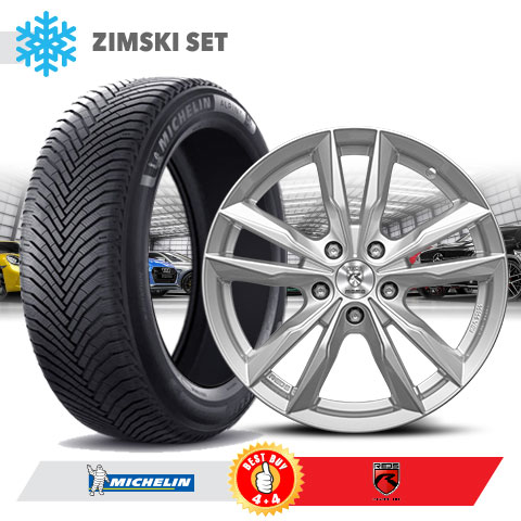 215/65 R17 SET Z MICHELIN + REDS FAST SIL 5/114.3 + TPMS