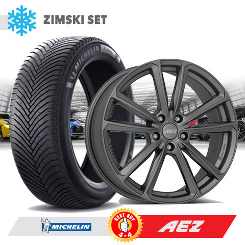 235/55 R18 SET Z MICHELIN + AEZ TIO GM 5/112