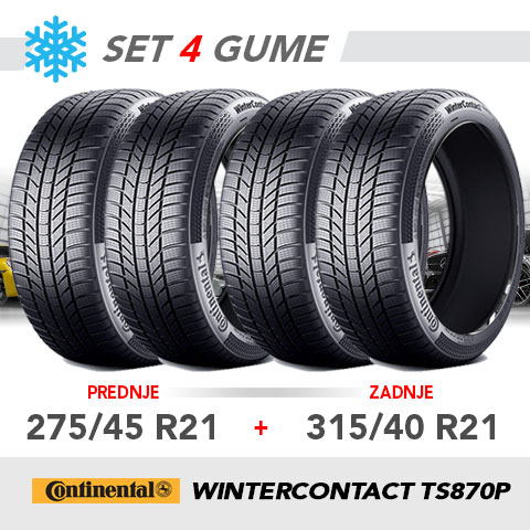 275/45 R21x2 + 315/40 R21x2 CONTI TS870 MO1 SET 4 GUME