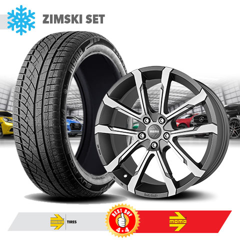 225/65 R17 SET Z MOMO + MOMO QUA EVO MA POL 5/108 + TPMS