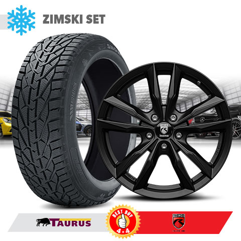 215/55 R17 SET Z TAURUS + REDS FAS MB 5/100 + TPMS