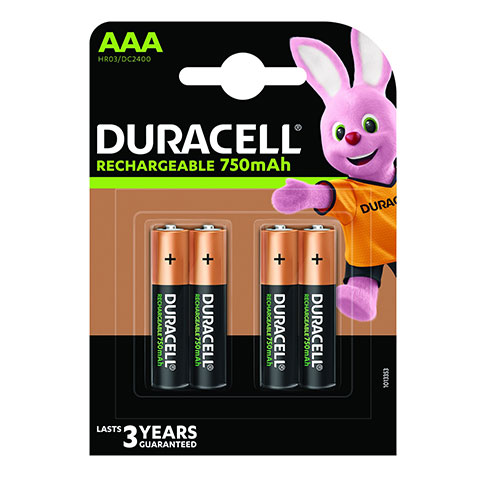 BATERIJE 1.2V AAA PUNJIVA NiMh 750mAh DURACELL 1/1