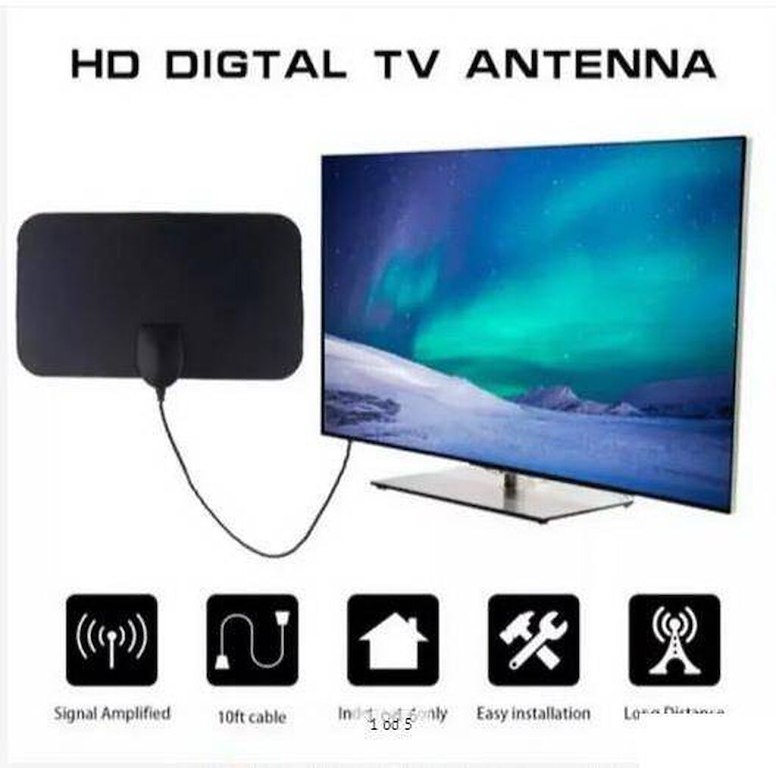 Digitalna antena za besplatne TV kanale 4K HDTV Odlicna antena HIT U