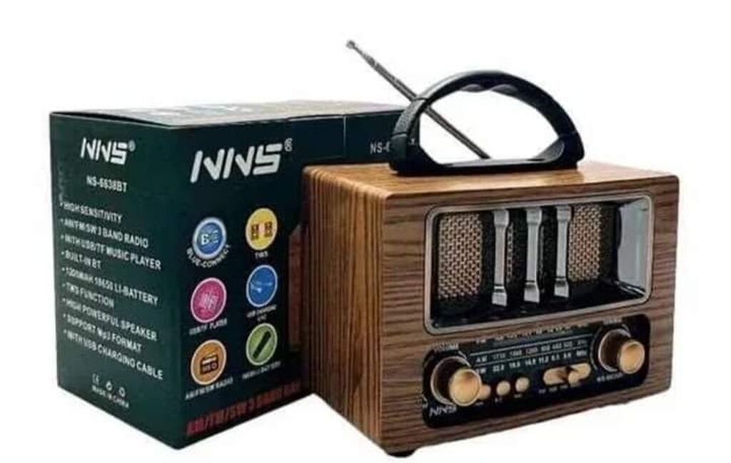 Retro radio ns 6638bt AM / FM / SV frekvencija Ulaz za USB