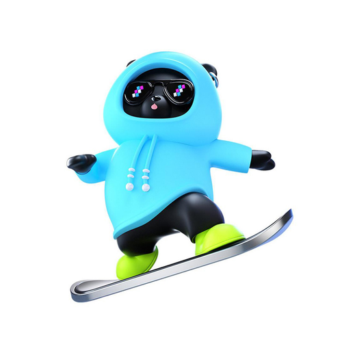 Auto igracka JWD Snowboard Teddy plava