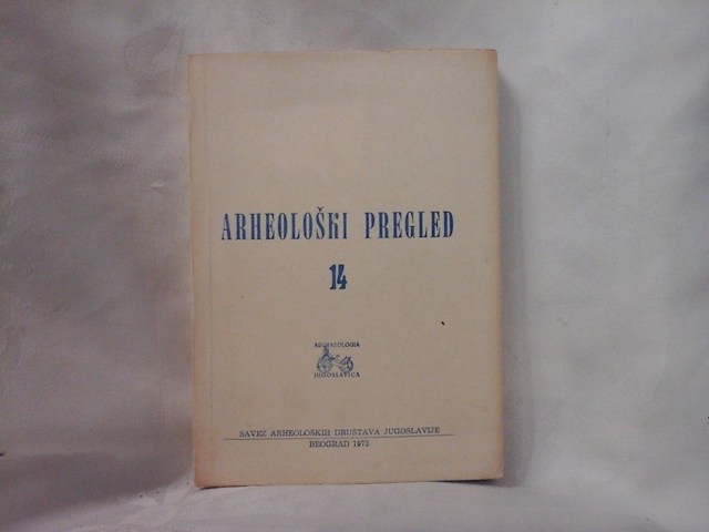 Arheološki pregled 14 1972