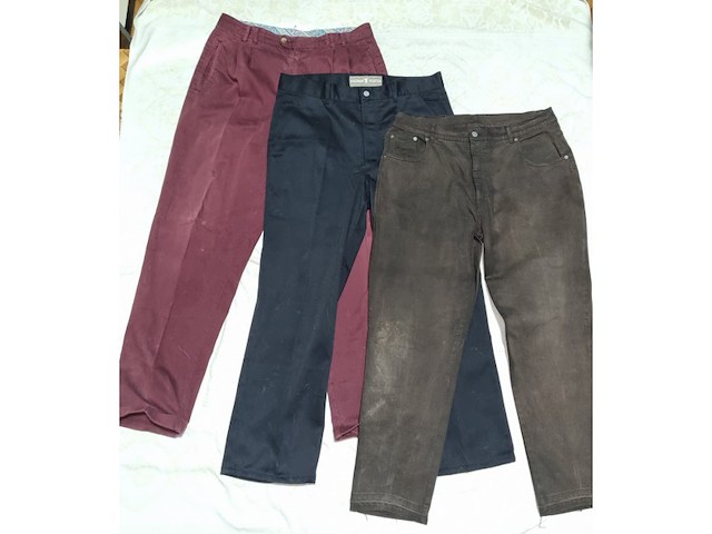 3 PANTALONE - Crvene + Crne + Braon!