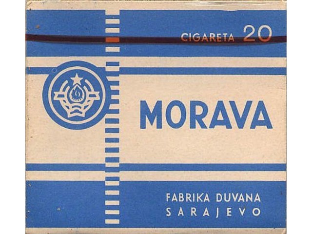 Kutija Od Cigareta `MORAVA` Sarajevo Jugoslavija