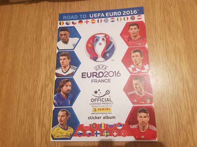 Prazan album - Road To Euro 2016 (Panini),bez slicica