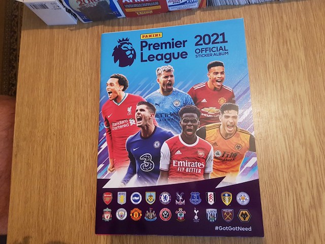 Prazan album - Premier League 2021 (Panini),sa slicicam