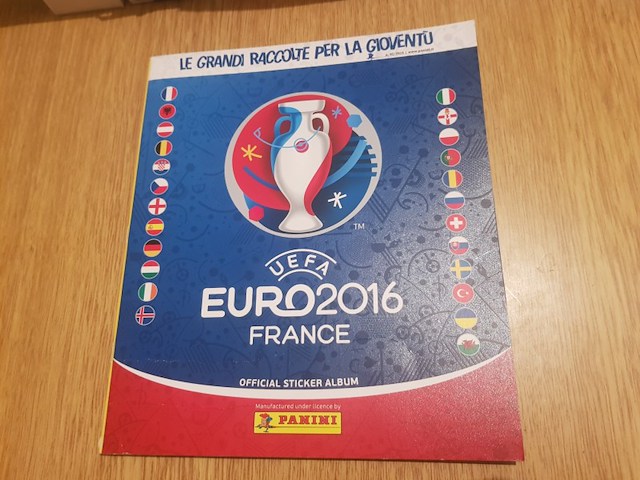 Prazan album - Euro 2016 France (Panini),italijanski