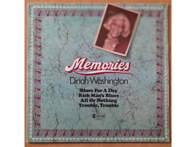 Dinah Washington – Memories GERMANY PRESS - JAZZ