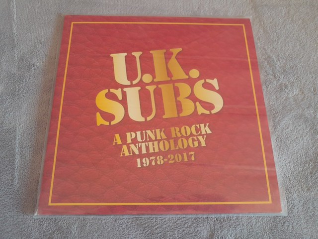 UK Subs-2LP Punk rock anthology/ EU print /Color vinili