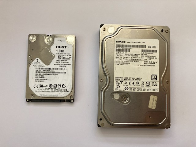 NEISPRAVNI Hard Diskovi HDD 1TB/500GB 2,5/3,5 inca,SATA