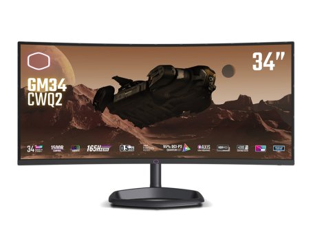 COOLER MASTER GM34-CWQ2 WQHD 165Hz USB-C AMD FreeSync Premium Curved (CMI-GM34-CWQ2-EK)