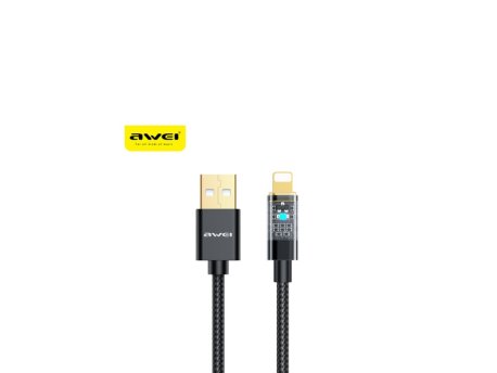 AWEI Awei Kabl 2.0 USB na iPhone Lighting 5,6,7 1m CL-139L, crni