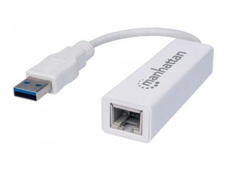 MANHATTAN USB 3.0 to Gigabit Network Adapter, USB 3.0 M/F RJ45