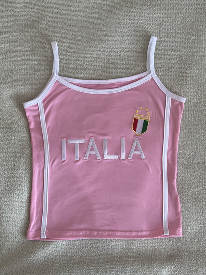 ITALIA y2k pink majica NOVO