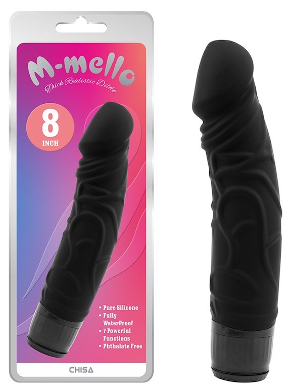 Thick Realistic Vibrator Black