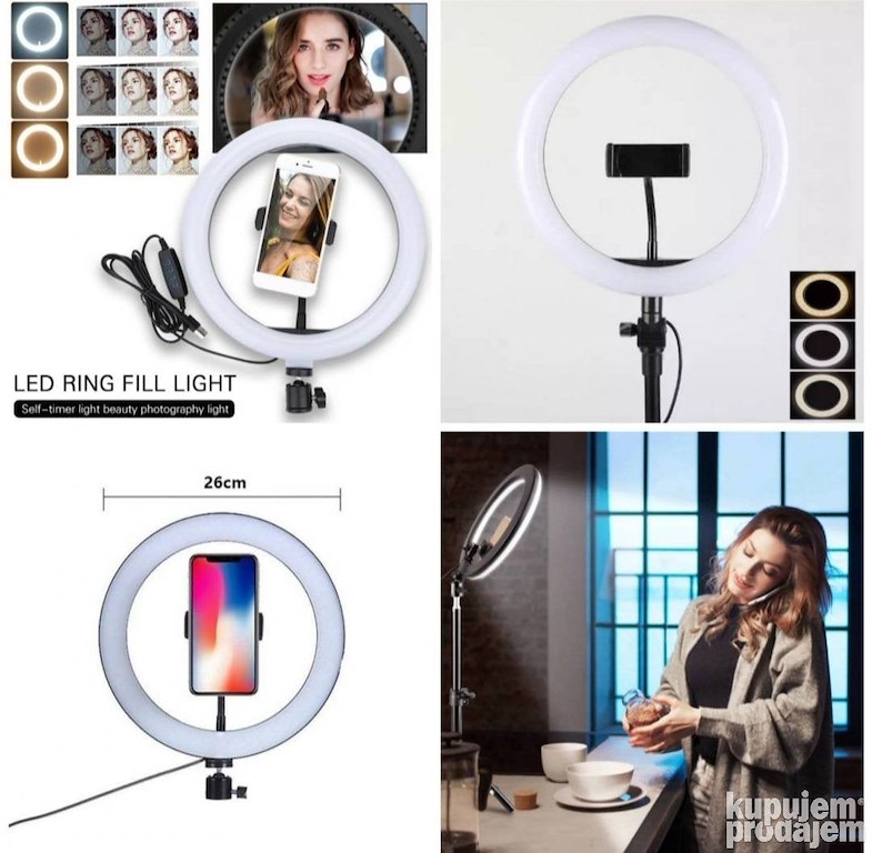 Ring Light led svetlo stativ.10inca 26cm