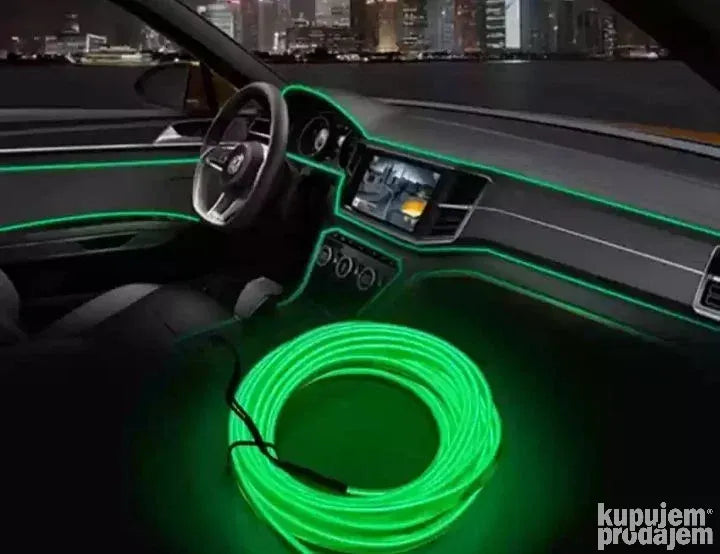 LED zeleno ambijentalno svetlo za automobile